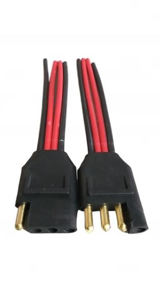 Conector reforçado 4 vias fio 4,00mm chicote plug caixa som - JHOLSOM ...