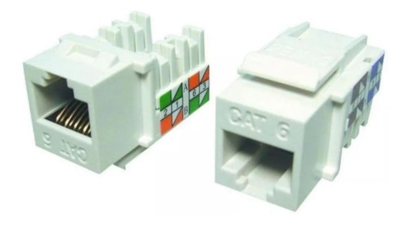 Conector rj 45 femea kit c/02 un - New - Outros Informática - Magazine ...