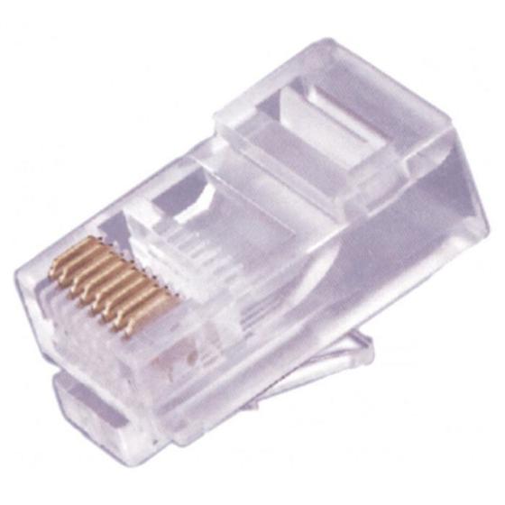 Conector rj45 8x8 cat5e (pacote c/100 conectores) cy-p8p8c00-100 ...