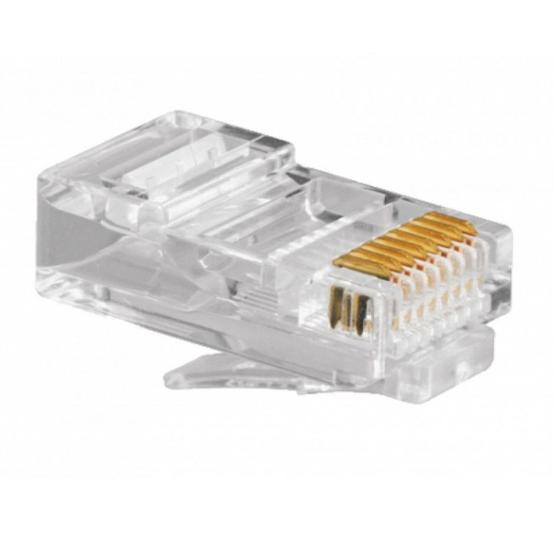 Conector RJ45 8x8 FCS CAT6 Pacote Com 100 Peças Seccon. - Emenda para ...