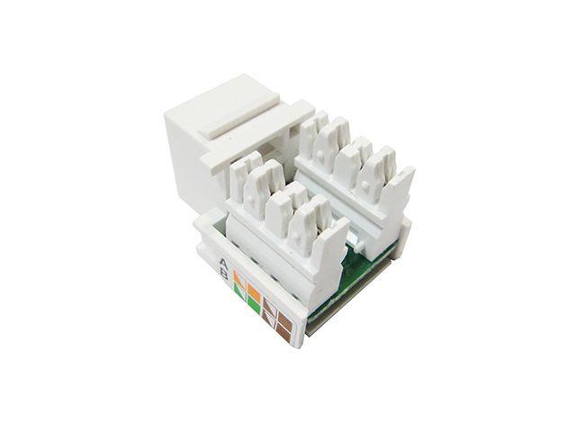 Conector rj45 femea cat5 branco (keystone) - MADMAK - Outros ...