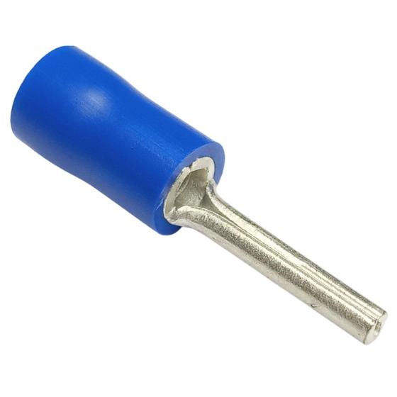 Conector Terminal Eletrico Pino Agulha Pré Isolado Tubular Azul 1,5mm a ...