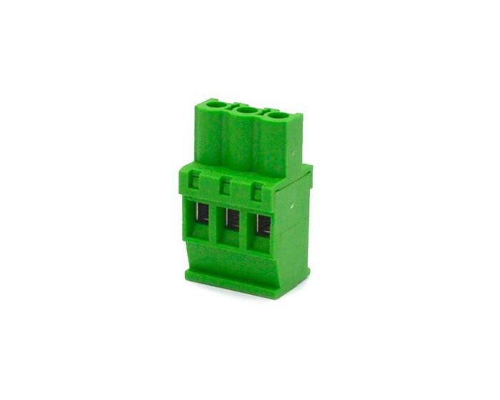 Conector Verde Multipolar AKZ1110.03 Fêmea de 3 Vias - Passo 5,08mm ...