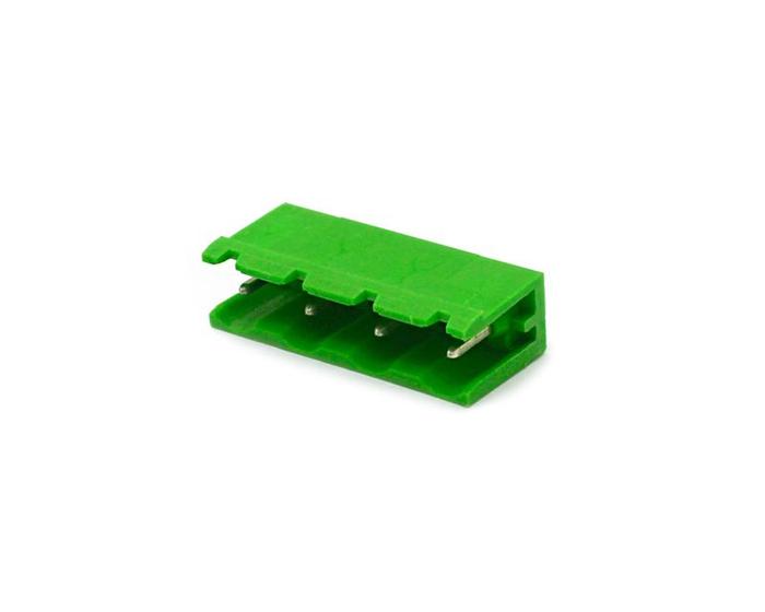 Conector Verde Multipolar STLZ960.04V Macho 180º (Vertical) de 4 Vias ...