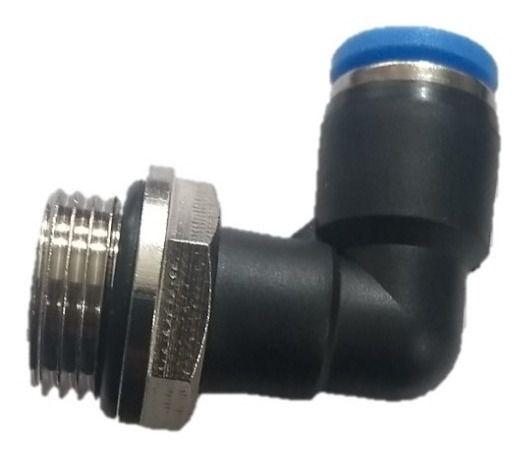 Conexão Pneumática Cotovelo 90º Macho 3/8 Bsp X Tubo 8 Mm - Mecapar - Engate Rápido para ...