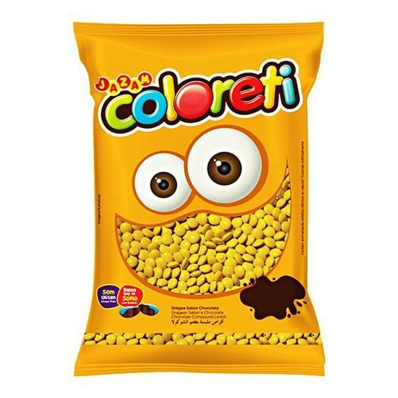 Confeito Confete Coloreti Chocolate ao Leite Escolha a Cor - Jazam ...