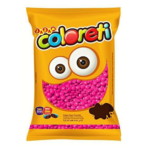 Confeito Confete Coloreti Chocolate ao Leite Escolha a Cor - Jazam ...