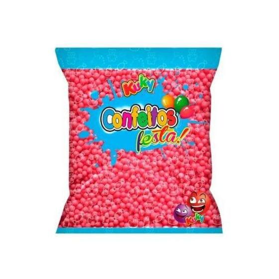 Confeito de Açúcar Sabor Framboesa Bolinha Doces e Bolos 500g - Kuky ...