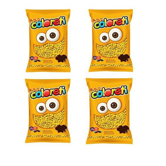 Confeito de Chocolate ao Leite Amarelo 4 Unidades Coloreti - Jazam ...