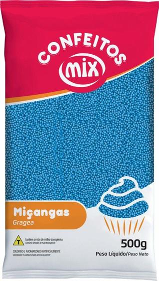 Confeito Miçanga Azul 500g - Mix Granulado - Confeitos - Magazine Luiza