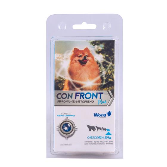 Confront plus 0,67 ml cães de 2 a 10 kg - WORLD VETERINÁRIA - Antipulga e Carrapaticida ...
