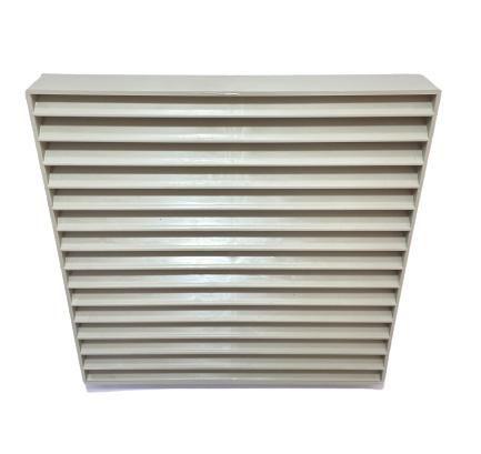 Conj de grelha e filtro linha sobrepor - 255x255 mm - cinza ral 7032 ...