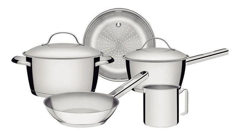 Conj Panelas 65660/280 Inox Allegra 5pcs Tramontina - Tramontina Inox ...