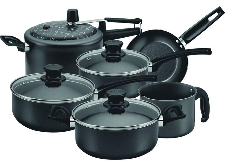 Conj panelas alum 6 pcs aa grafite panelux magnific - Jogo de Panelas ...