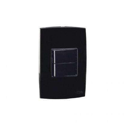 Conjunto 2 Interruptores Simples Preto Force Line - Interruptores ...