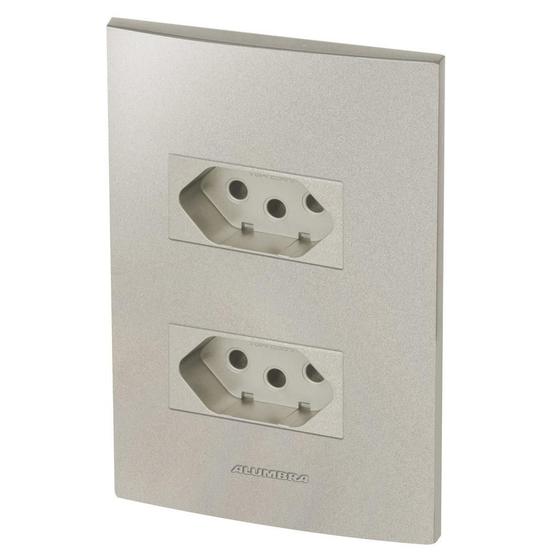 Conjunto 2 Tomadas 10A - Inova Titanium - Att05 - Alumbra - Tomadas ...