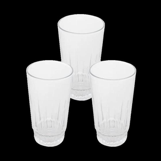 Conjunto 3 Copos Altos de Vidro Renaissance 475ml - Lyor - Copos - Magazine Luiza