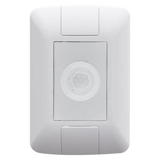 Conjunto 4x2 Detector De Presença Tramontina Aria Fotocélula Branco ...