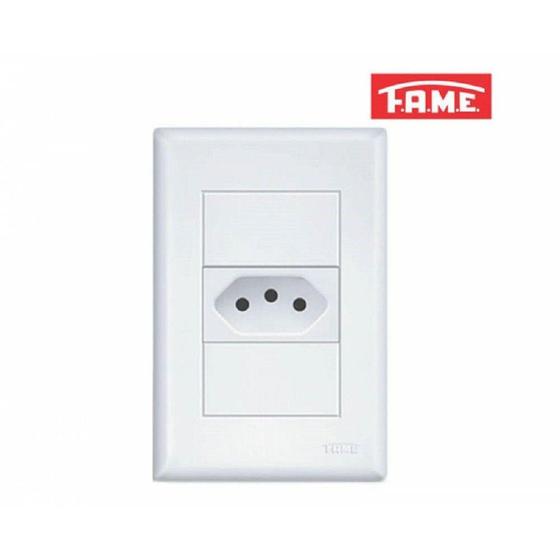 Conjunto 4x2 Tomada Simples 10A Modular Evidence - Fame - Tomadas ...