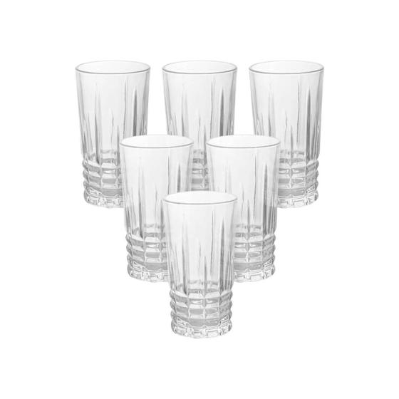 Conjunto 6 Copos Vidro Para Água e Suco 300ml Dallas Haus - Copo de ...