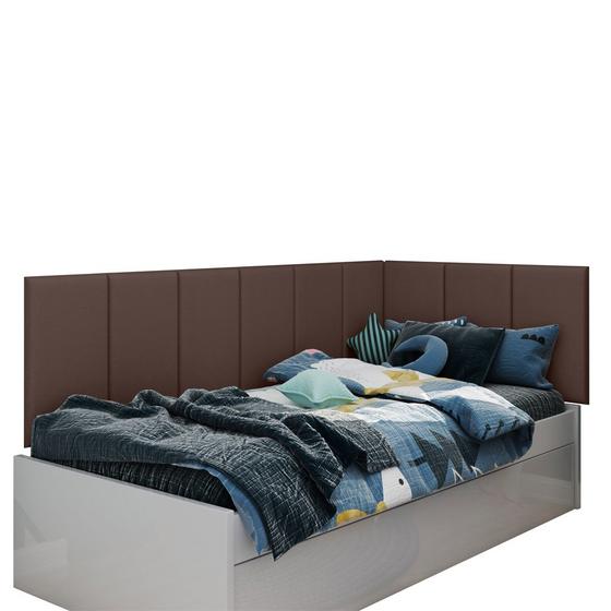 Conjunto 9 Módulos Estofados 55x30 Linear Para Cabeceira e Lateral ...