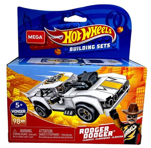 Conjunto Blocos De Montar Mega Construx Rodger Dodger Branco - Carro ...