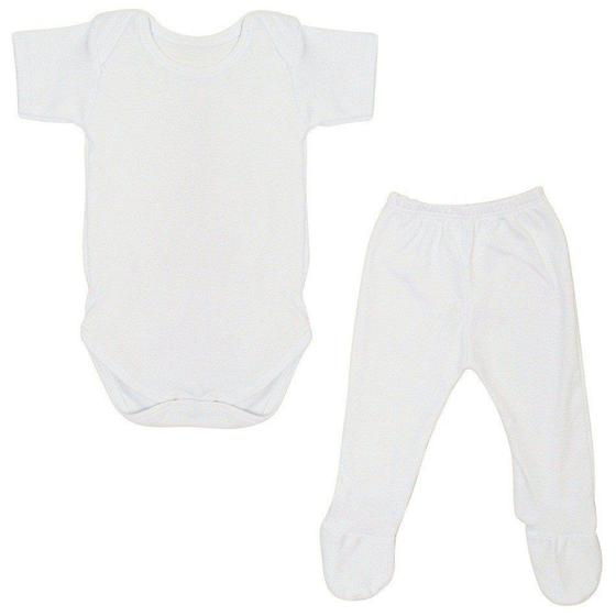 Conjunto Body Manga Curta e Mijão Branco Lisox - Balão kids - Body ...
