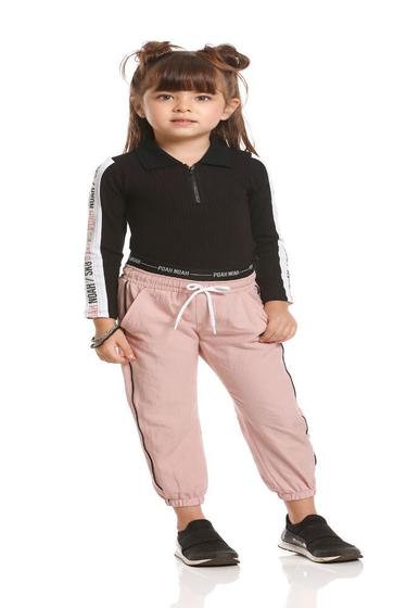 Conjunto Calça Infantil Preto Poah Noah - Poah Banana - Blusa Infantil ...