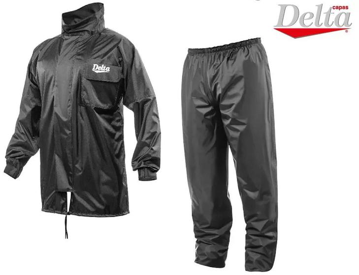 Conjunto Capa Chuva Nylon Mod Parca Impermeável Moto Tam M - Deltacapas ...