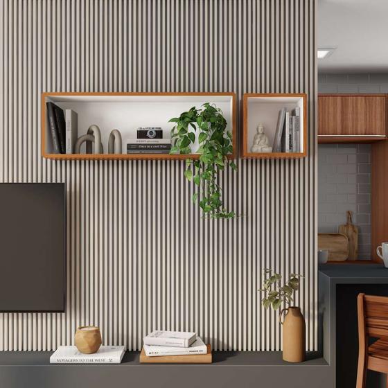 Conjunto com 2 Nichos Fábio e Daniel Freijó e Off White - Mobly - Rack ...