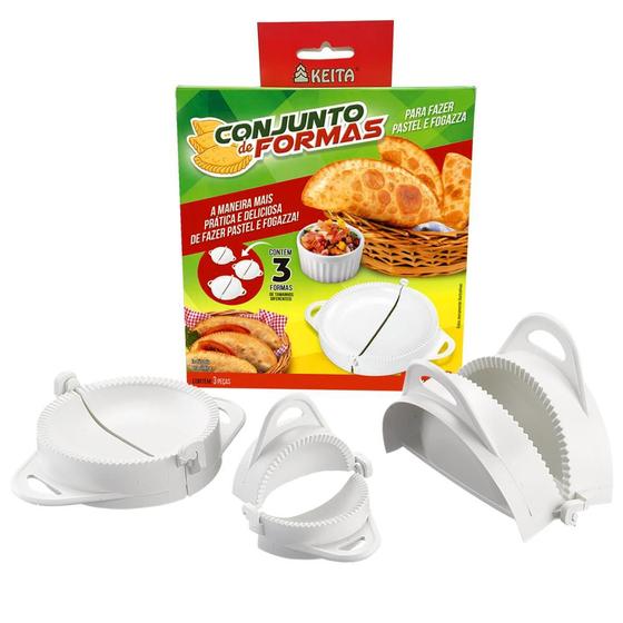 Conjunto Com 3 Tamanhos Forma Molde Pastel Salgados Risole - Keita ...