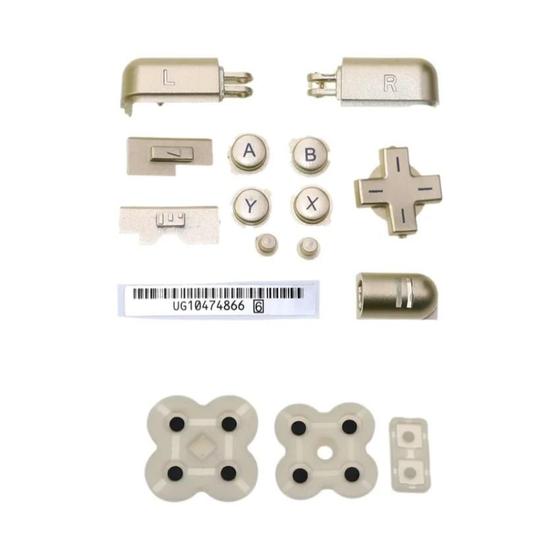 Conjunto Completo De Botões DS Lite DSL YuXi a B X Y Abxy L R D-Pad ...