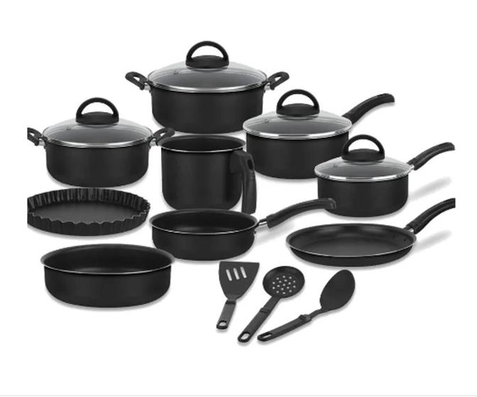 Conjunto Completo De Panelas Com 12 Peças Luxo Em Antiaderente ...