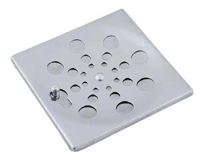 Conjunto De 2 Ralos Quadrado 15X15 Inox Abre E Fecha - Jonnes ...