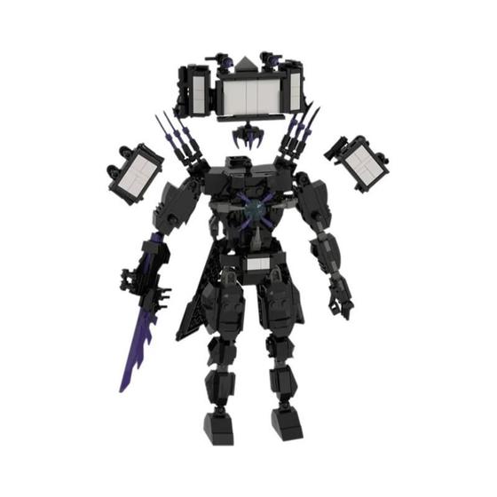 Conjunto De Blocos De Construção De Banheiro Skibidi Dourado Para ...