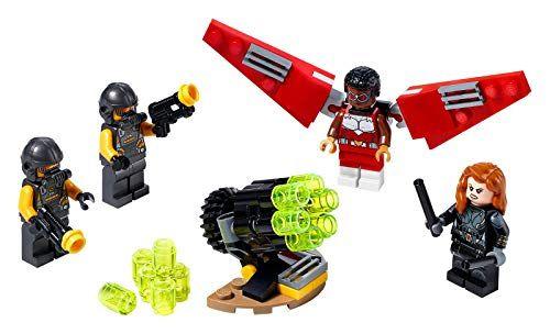 Conjunto de blocos Marvel Avengers com Falcão e Viúva Negra - Aventuras ...
