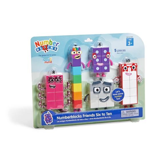 Conjunto de bonecos de ação hand2mind Numberblocks Friends 6-10 ...