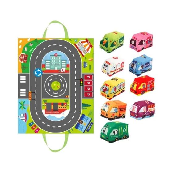 Conjunto De Brinquedos De Carro Para Crianças Com Tapete De Brincar ...