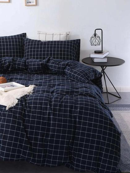 Conjunto de capa de edredon xadrez sem enchimento - cpa - Capa de ...