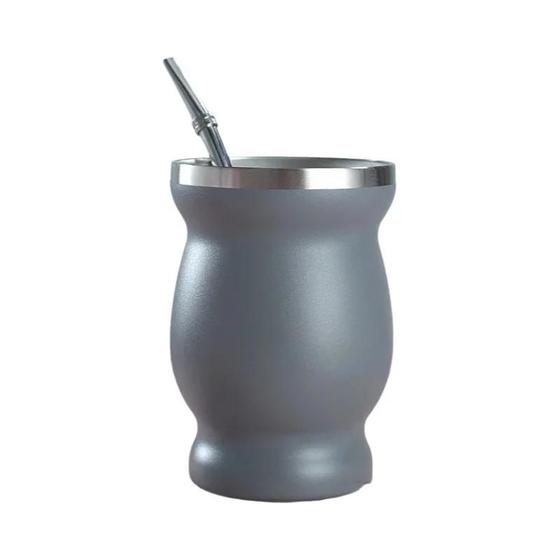 Conjunto De Copo Yerba Mate De Aço Inoxidável De 240ml Com Canudo ...