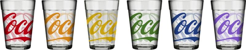 Conjunto De Copos Americano Coca-Cola Pride 190ml Com 6 Unidades Nadir ...