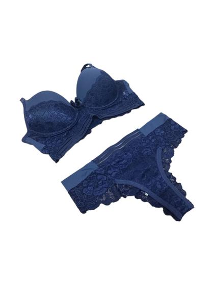 Conjunto de lingerie castela fio duplo com bojo de poliamida - SOU ...