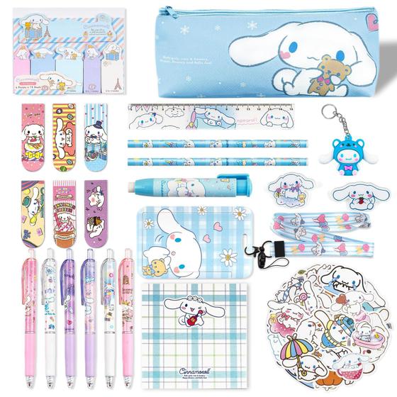 Conjunto de material escolar Lobsgous Cute com estojo para lápis e ...