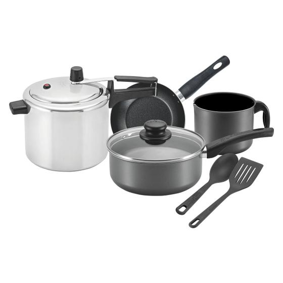 Conjunto de Panelas 6 Peças Polido Classic - Panelux - Jogo de Panelas ...