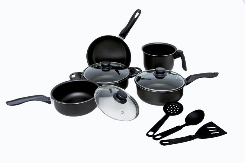 Conjunto De Panelas 8 Peças Elegan Teflon E Tampa De Vidro - Dona Chefa ...