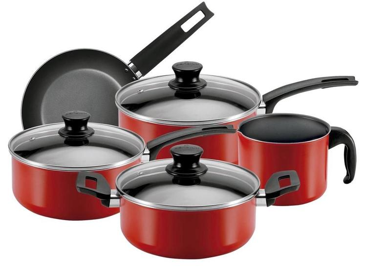 Conjunto de Panelas Antiaderente 5 Peças Panelux Magnific Grafite ...