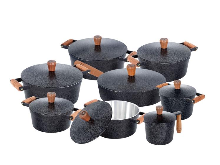 Conjunto De Panelas De Alumínio Fundido E Batido Grosso. - GIMENES ...