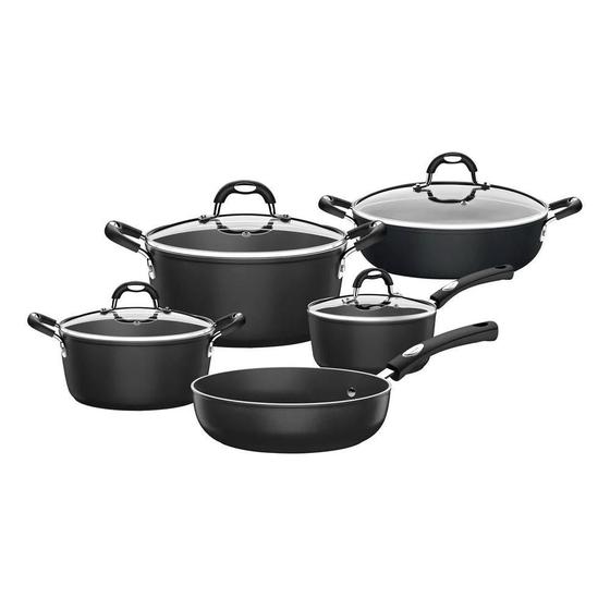 Conjunto De Panelas Mônaco Tramontina 5 Peças Indução Preta - Jogo de ...