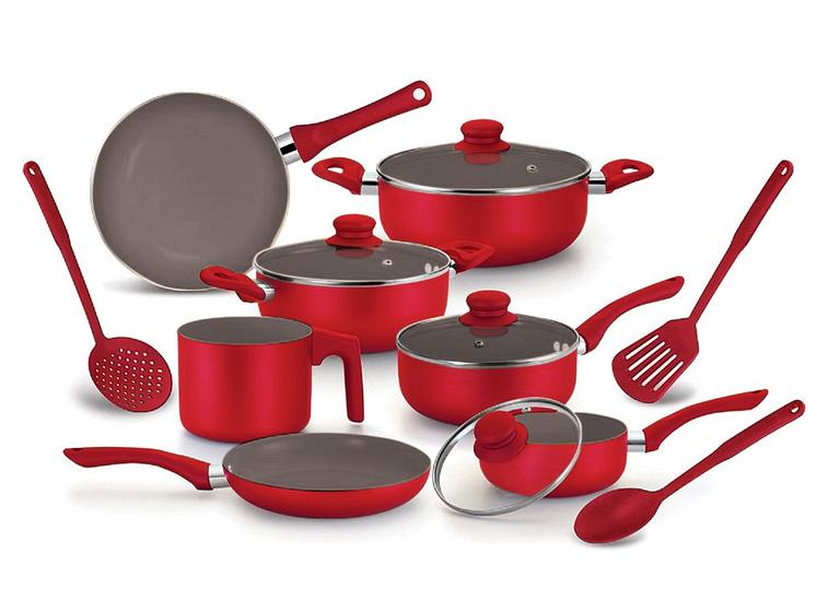 Conjunto De Panelas Sevilla 10 Pç Antiaderente Cerâmico Casa - Casa ...