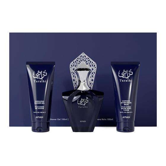 Conjunto de perfume para presente Afnan Turati Homme Blue 100 ml com ...